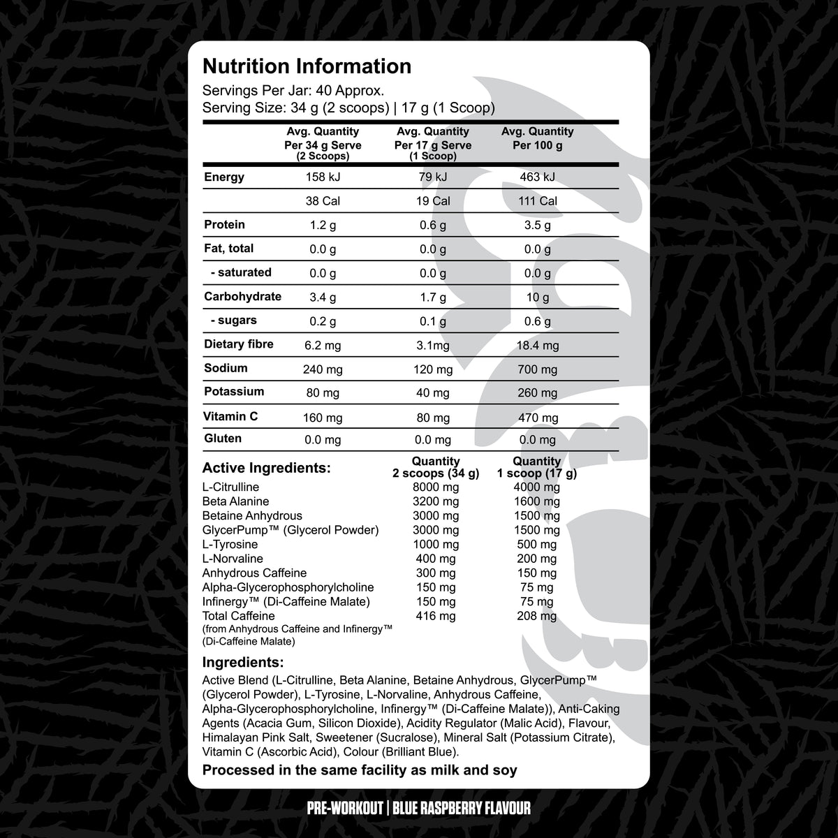 Gorilla X Labs Pre Workout – Kinetic Nutrition
