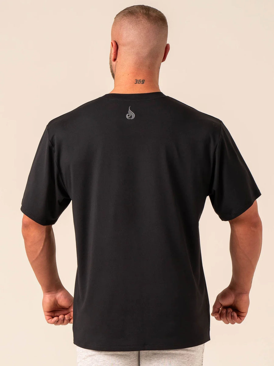 Soft Tech Oversized T - Shirt - Black – Kinetic Nutrition